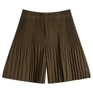 Issey Miyake Shorts 'genova Metal Ocher - Brown
