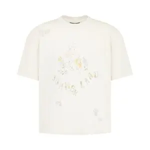 NAHMIAS Scribble Boxy Tee 'egg White Jersey