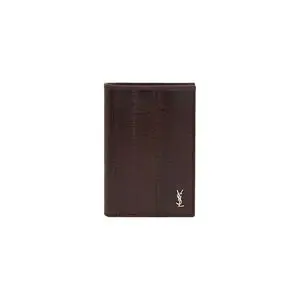 Saint Laurent Credit Card Wallet 'scotch - Brown