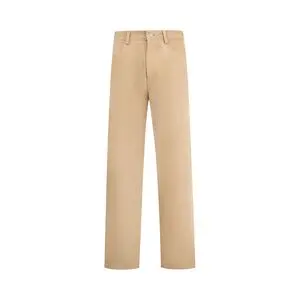 NAHMIAS Suede Baggy Carpenter Pant 'sand Suede
