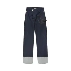 JW Anderson Twisted Workwear Jean With Turnup 'indigo - Blue