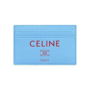 Celine Medium Card Holder 'sky /red