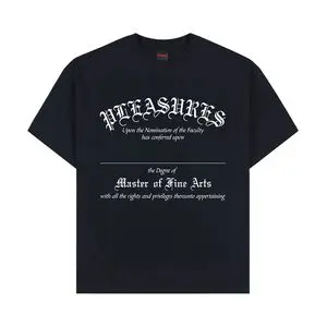 PLEASURES Degree T-shirt - Black