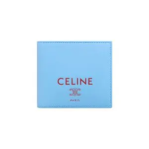 Celine Bi-fold Wallet With Coin 'sky /red - Blue