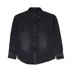 PURPLE BRAND Oversized Western Casual Button-down Shirt - Grey