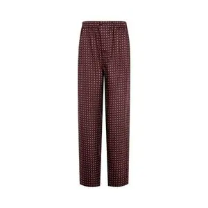 Saint Laurent Pantalon Pc85 Reconduit Geomet 'bordeaux Nude - Red
