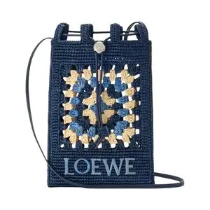 Loewe Pocket Patch Crochet 'navy/sky - Blue