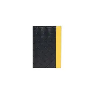 Bottega Veneta Woven Card Holder - Blue