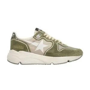 GOLDEN GOOSE Wmns Running Silver - Green