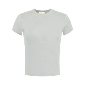 Saint Laurent T-shirt Manches Courtes Fitte 'gris Chine - Grey