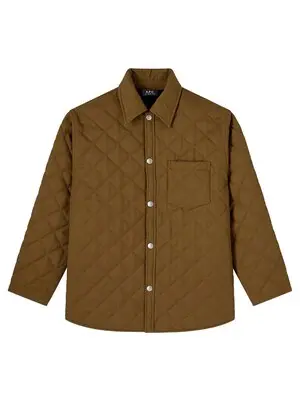 A.p.c. A.P.C. Georges Quilted Wool Jacket Green