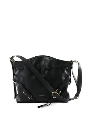 Givenchy Small Voyou Bucket Bag In Shiny Leather - Black