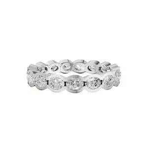 AYA FINE JEWELRY Oval Lab Diamond Eternity Ring - White