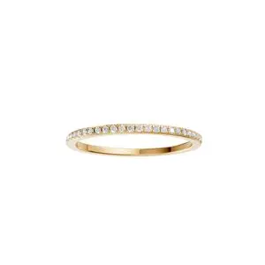AYA FINE JEWELRY Minimalist Round Lab Diamond Eternity Band - Yellow