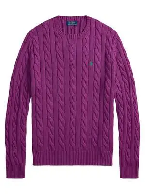 Ralph Lauren Classic 100% Cotton Sweater - Violet