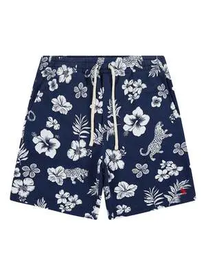 Ralph Lauren Tropical Print Drawstring Shorts - Navy