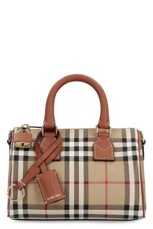 Burberry Mini Bowling Handbag With Detachable Shoulder Strap