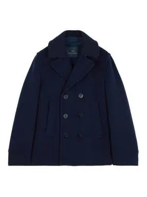Paul & Shark Wool Cashmere Blend Peacoat - Navy