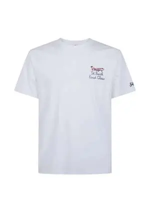 MC2 SAINT BARTH Mini Cool Cotton Tee For - White