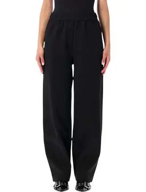 GANNI Tailored Trousers In 100% Recycled Polyester - Nero