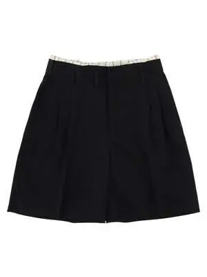 MAISON MARGIELA 100% Virgin Wool Shorts - Black