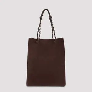 JIL SANDER Tangle Tote Handbag In Calf Leather, W28 X H35 X D12 Cm - Brown