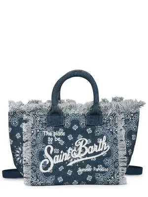 MC2 SAINT BARTH 100% Cotton Mini Handbag - Blue