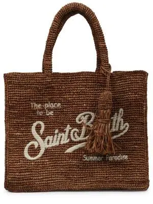 MC2 SAINT BARTH Natural Raffia Handbag For - Brown