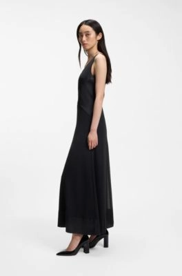 BOSS Sleeveless V-neck Maxi Dress