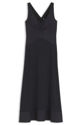 BOSS Sleeveless V-neck Maxi Dress