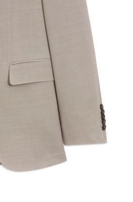 BOSS Two-piece Slim-fit Suit In Wool And Silk