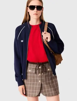 Maje Zipped Cardigan