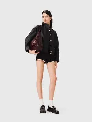 Maje Leather Jacket - Black