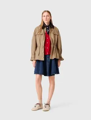 Maje Coat With Removable Lining - Beige