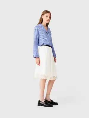 Maje Tailored Skirt With Lurex