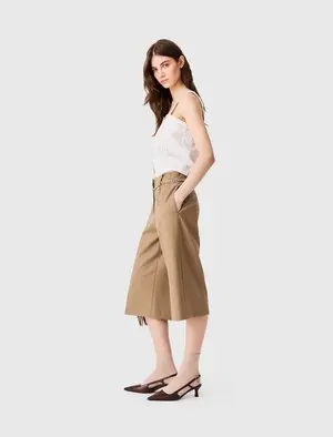 Maje Tailored Pleated Bermuda Shorts