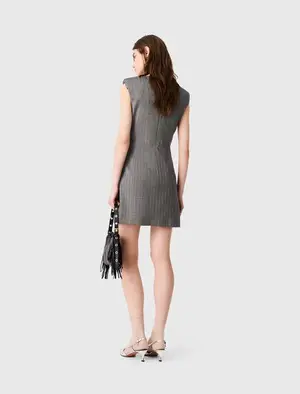 Maje Short Rhinestone Tailored Dress