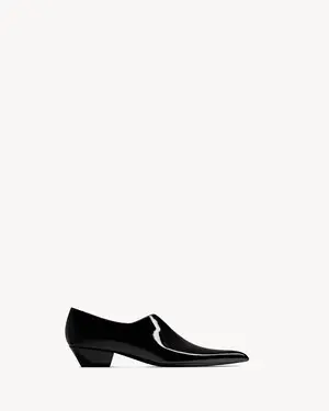 Saint Laurent Gaspar Evening Shoes In Patent Leather
