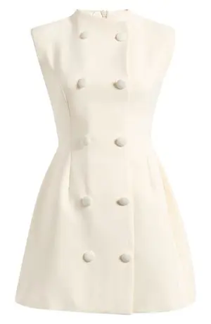 Oddmuse Button Sleeveless Mini Dress