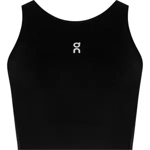 On Court Cutout Crop Top - Black