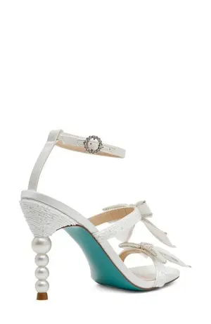 Betsey Johnson Sammy Ankle Strap Sandal - Ivory