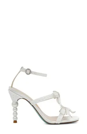 Betsey Johnson Sammy Ankle Strap Sandal - Ivory