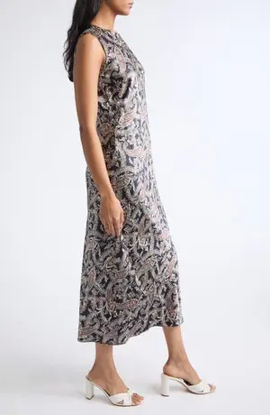 Veronica Beard Gemma Silk Blend Midi Dress