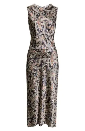 Veronica Beard Gemma Silk Blend Midi Dress