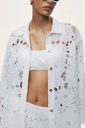 NOCTURNE Floral Broderie Jacket