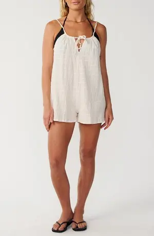 Rip Curl Island Cover-up Romper - Bone
