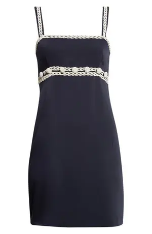 Veronica Beard Lunette Embellished Mini Dress