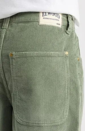 ELWOOD Corduroy Five-pocket Shorts - Sage