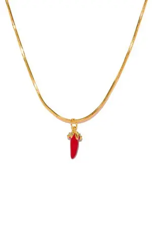 GIRLS CREW Pepper Pendant Necklace - Gold