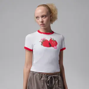 JORDAN Ringer T-shirt - White